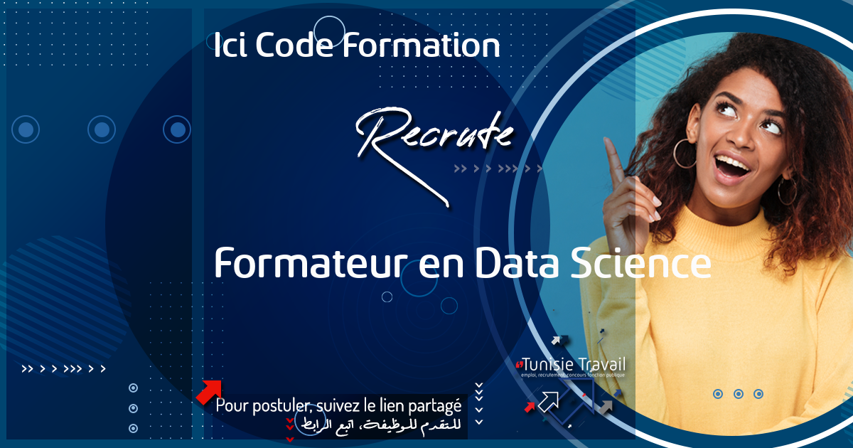 ICI Code Formation recrute Formateur en Data Science | Tunisie Travail JobBoards